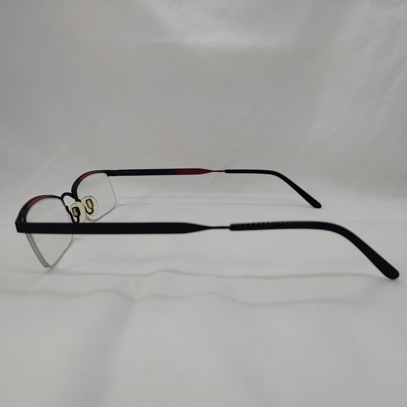 Menrad | Accessories | Menrad Eyeglass Frames Half Rim Metal Black Red ...
